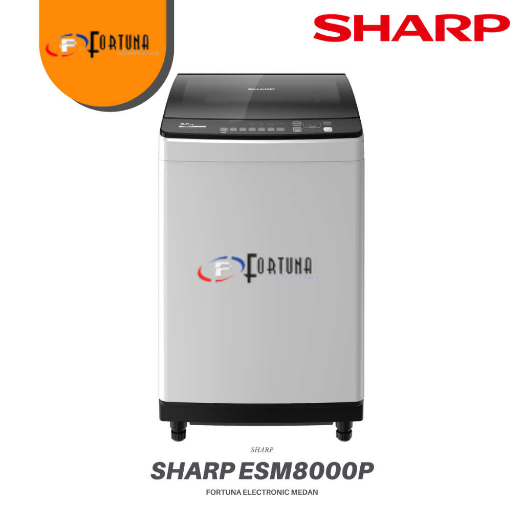 Jual MESIN CUCI SHARP ESM 8000 8 KG 1 TABUNG ESM8000 TOP LOADING ...