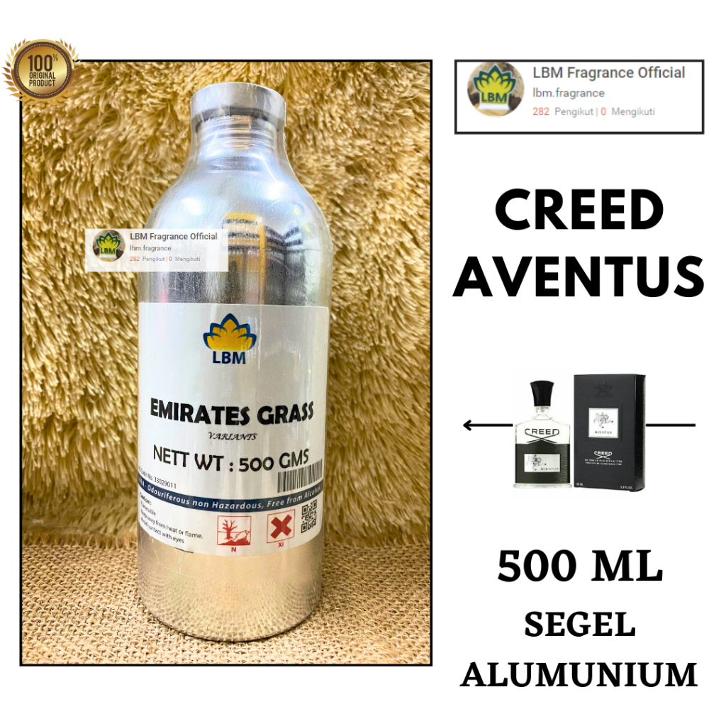 Jual Bibit Parfum Murni EMIRATES GRASS ( Creed Aventus ) 500 ML SEGEL ...