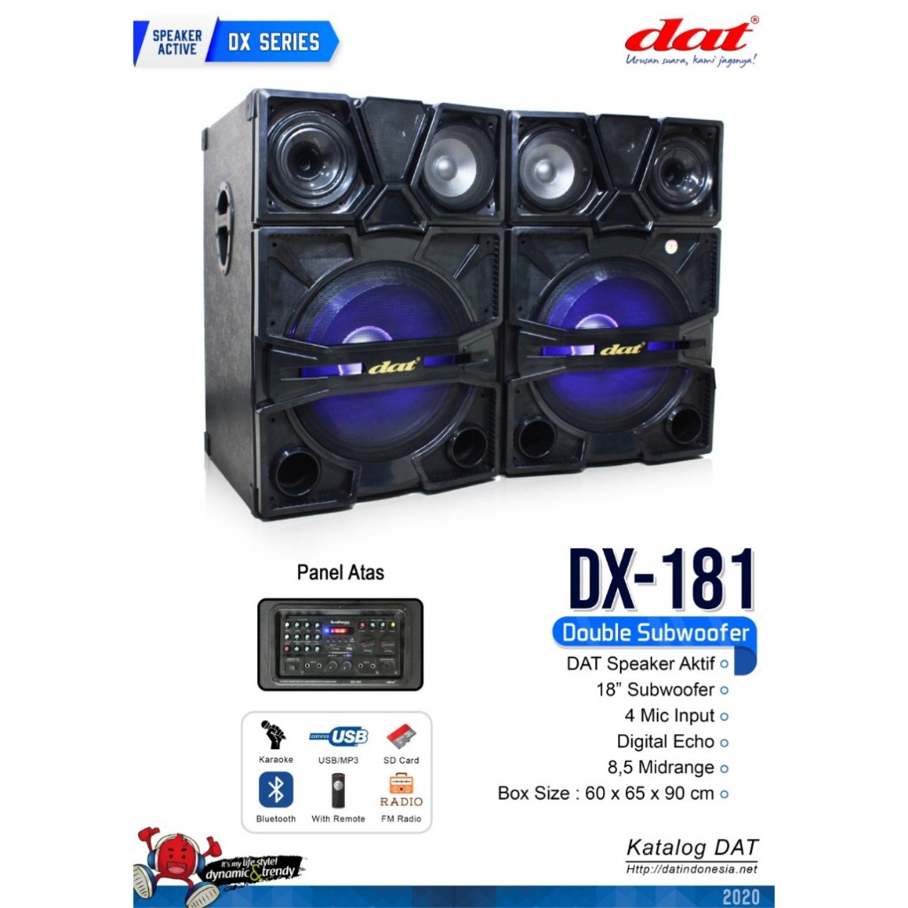 Jual Speaker Aktif DAT DX-181 18 Inch Single Subwoofer | Shopee Indonesia