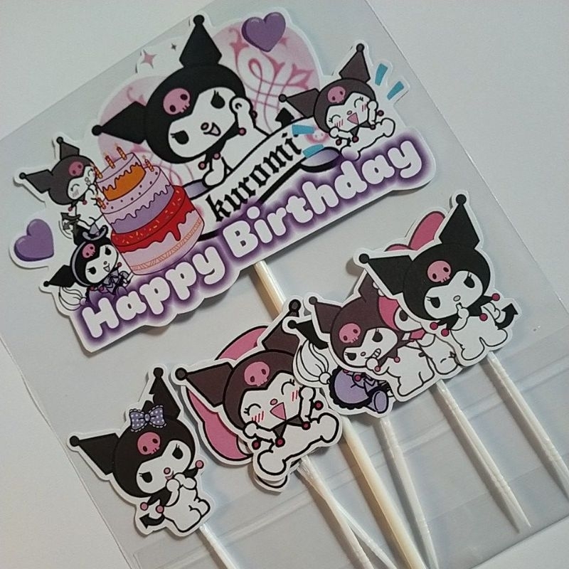 Jual Topper ulang tahun Kuromi/ hiasan kue | Shopee Indonesia
