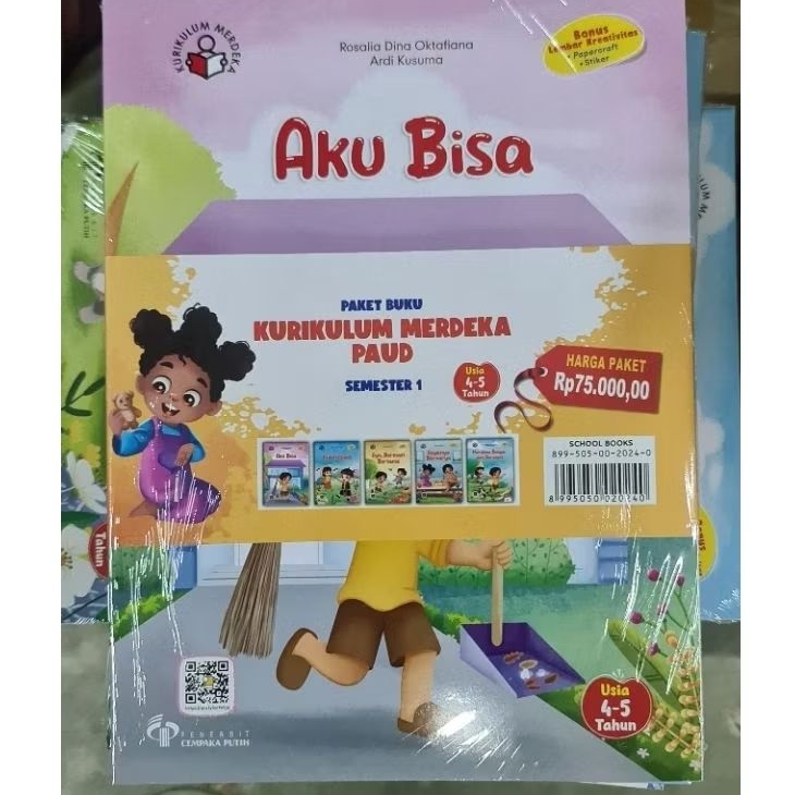 Jual Buku Paket Kurikulum Merdeka TK / PAUD Usia 4-5 Tahun Semester 1 Cempaka Putih | Shopee ...
