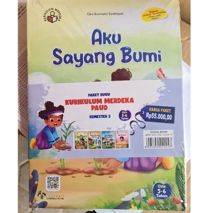 Jual Buku Paket Kurikulum Merdeka TK / PAUD Usia 5-6 Tahun Semester 2 Cempaka Putih | Shopee ...