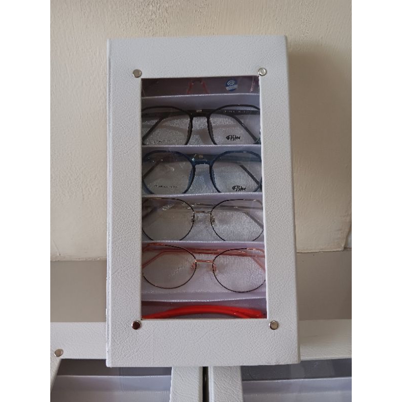 Jual TEMPAT FRAME KACAMATA ISI 6 TRANSPARAN / BOX KACAMATA / DISPLAY ...