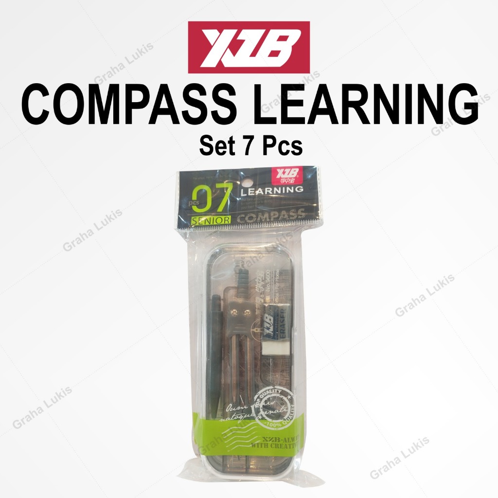 Jual Jangka Set / Compas Ruler Set 7 Type XZB 9600 | Shopee Indonesia