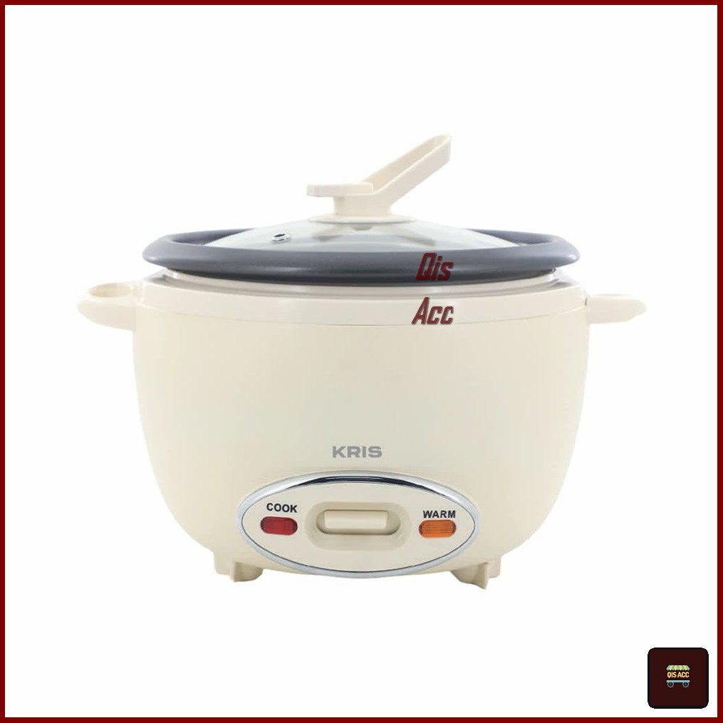 Jual KRIS Rice Cooker Manual Tutup Kaca Anti Lengket 0.6 Ltr 300 Watt ...