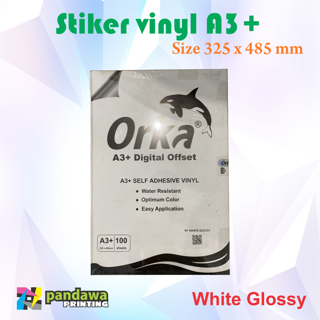 Jual Stiker vinyl putih Orka A3+ | Shopee Indonesia