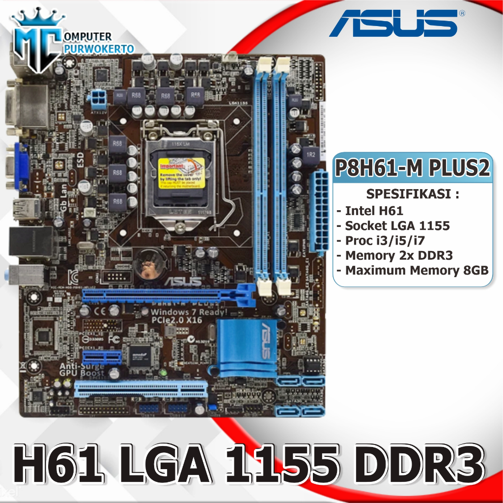 Jual Mainboard H61 - ASUS LGA 1155 DDR3 | Shopee Indonesia