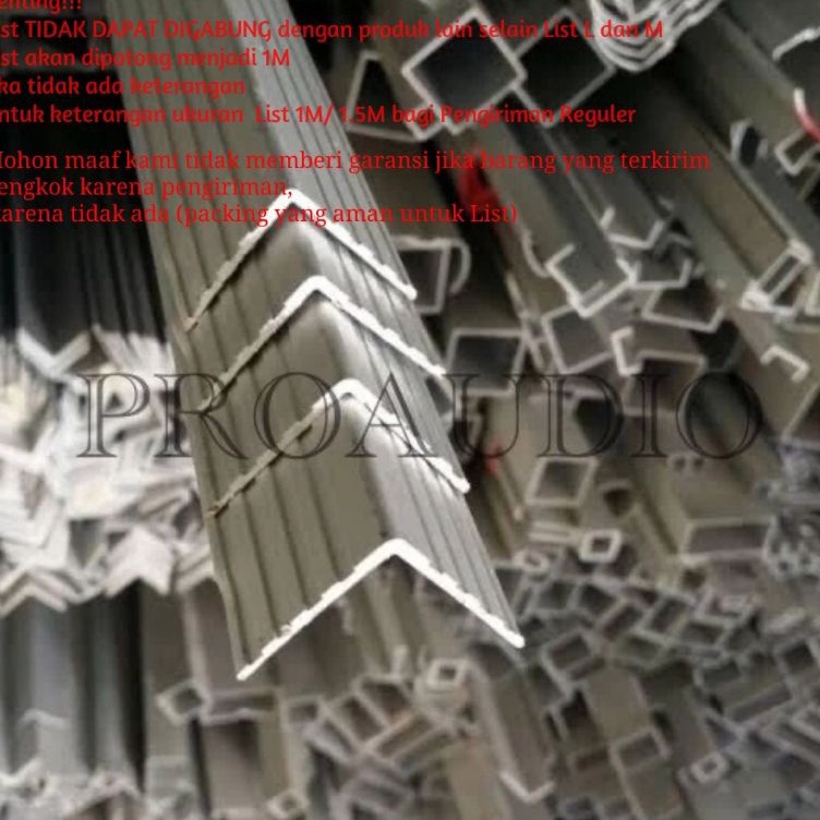 Jual KODE C22B Lis L Alumunium Hardcase List Siku L Aluminium ...