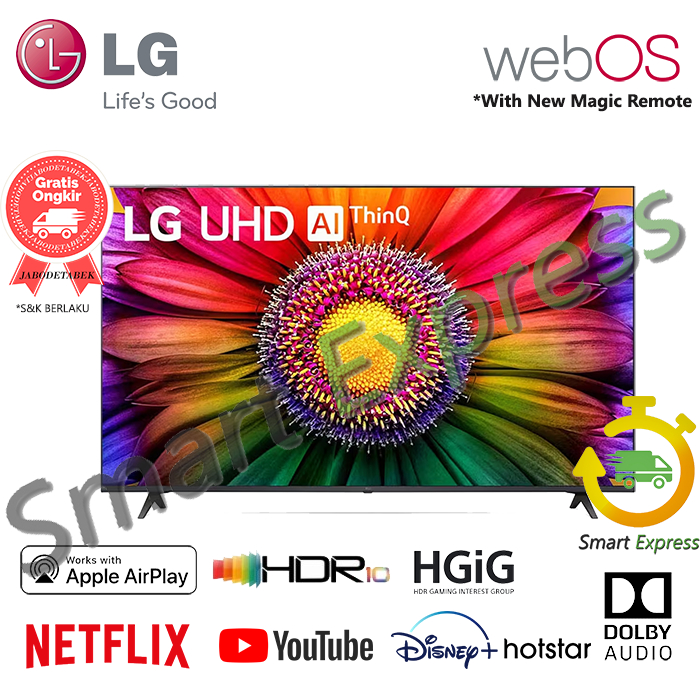 Jual TV LED LG 65UR8050 / 65UR8050PSB / 65 UR8050 - (65 INCH / WEB OS / AI THINQ / UHD 4K ...