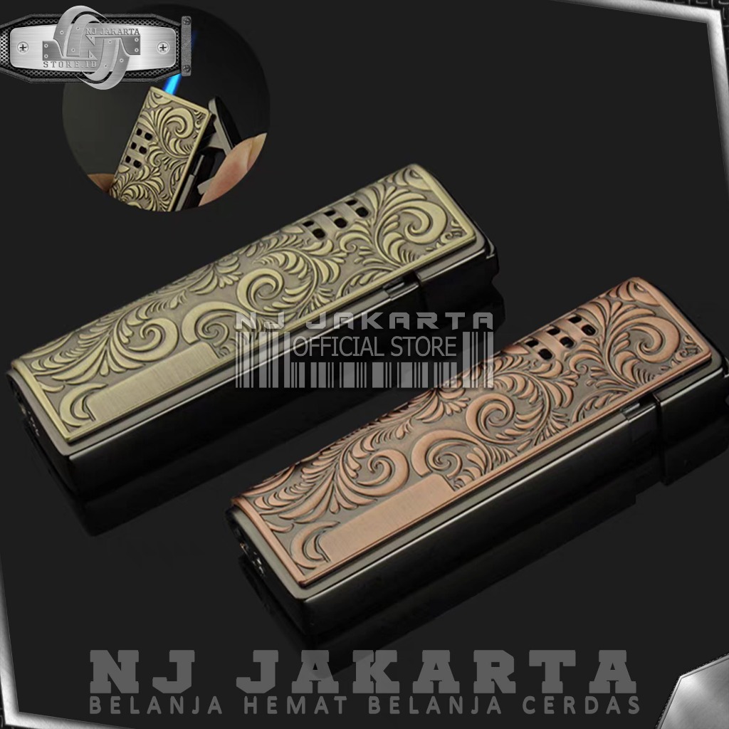 Jual Korek Api Gas Batik Full Besi Api Las Tahan Angin Batik Depan ...