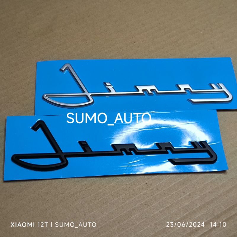 Jual emblem tulisan JIMNY latin emblem JIMNY RETRO untuk suzuki jimny JB74 | Shopee Indonesia