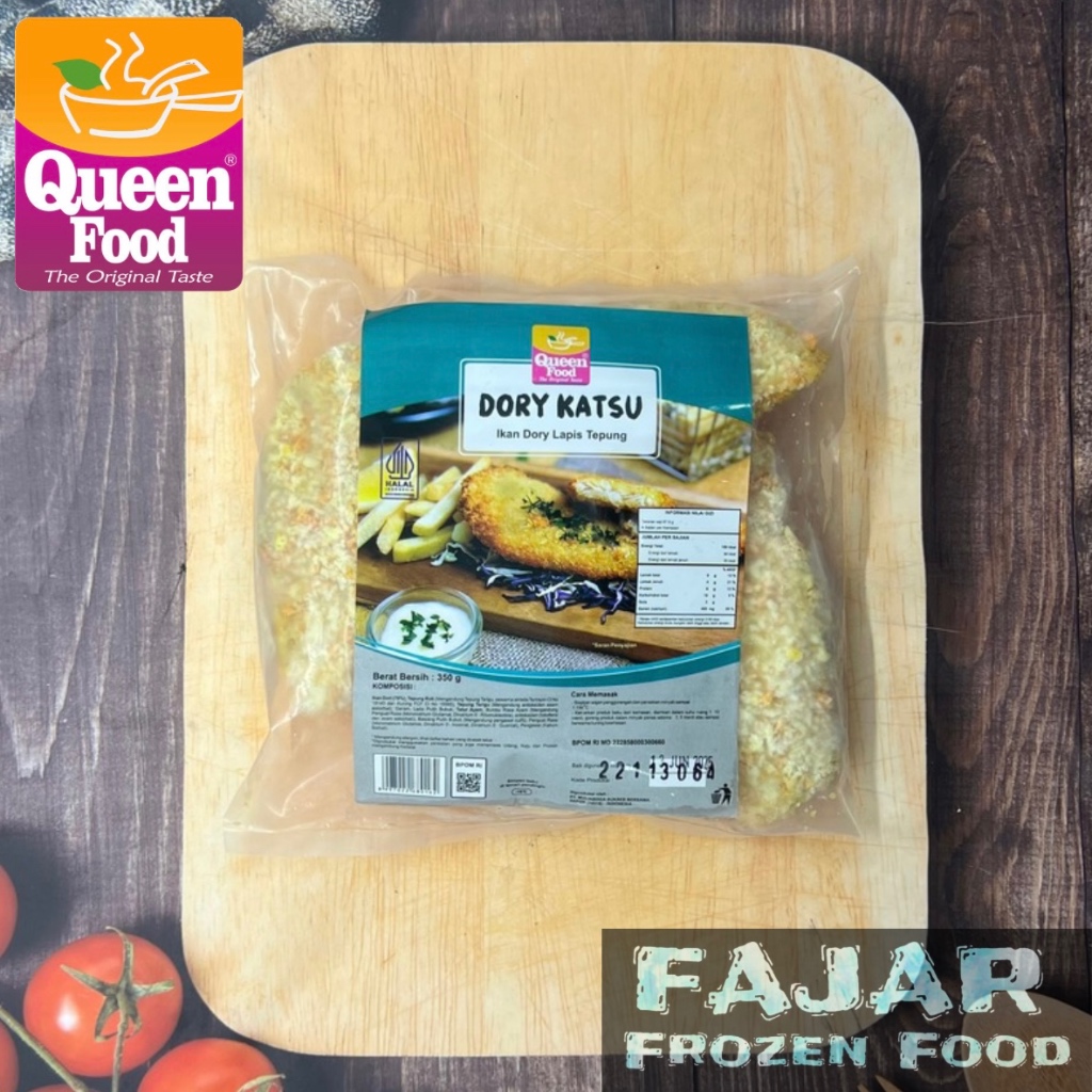 Jual QUEEN FOOD DORY KATSU 350gr ISI 6 PCS | QUEEN FOOD KATSU IKAN DORE ...