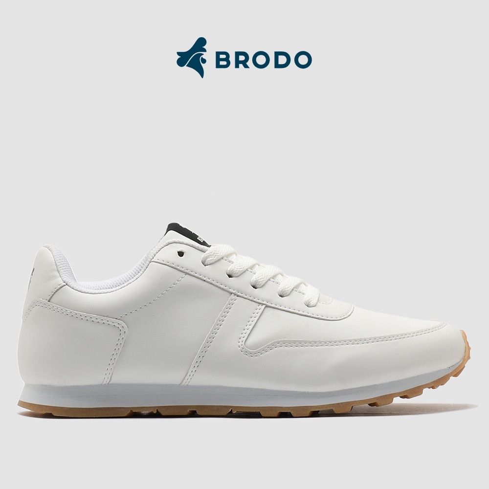 Jual BRODO - Sneakers Base Lite All White GS | Shopee Indonesia