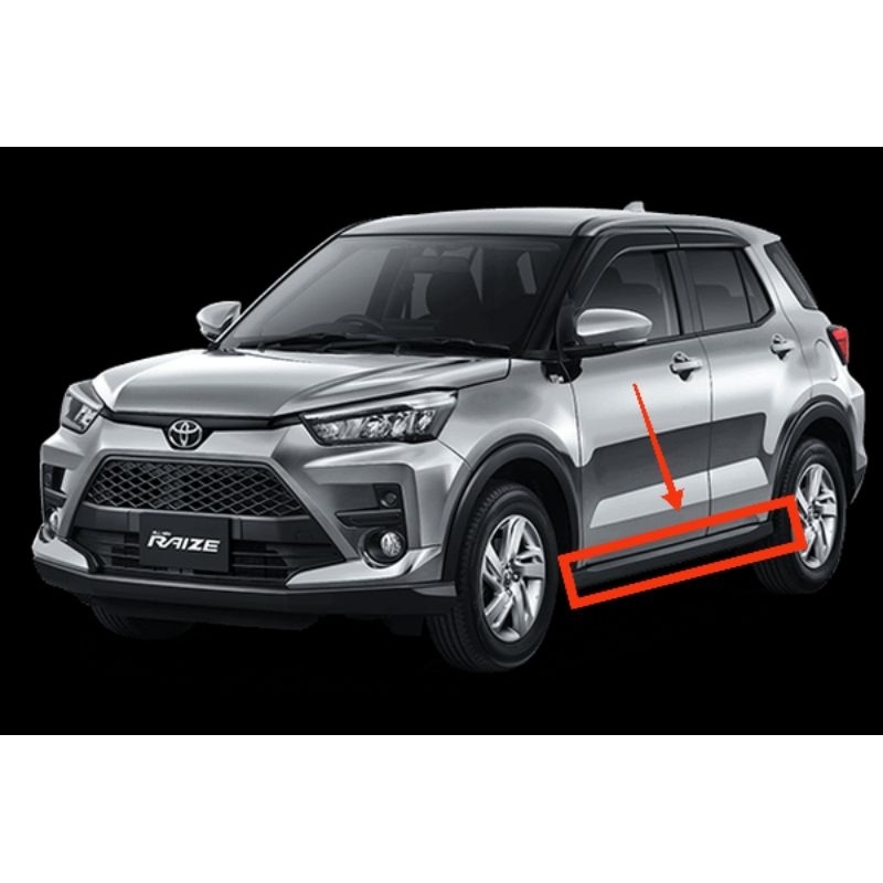 Jual Side Skirt Cover Trisplang Bodykit Samping Toyota Raize Original ...