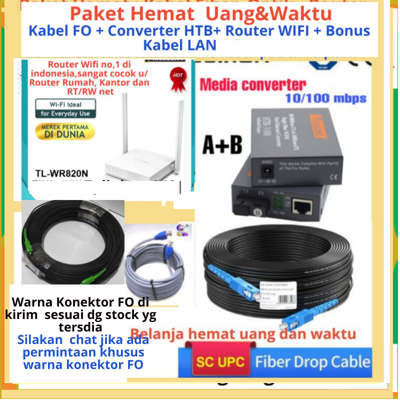 Jual Kabel Fiber Optik FTTH Precon Kabel FO Dropcore 100m115m 125m 130m ...