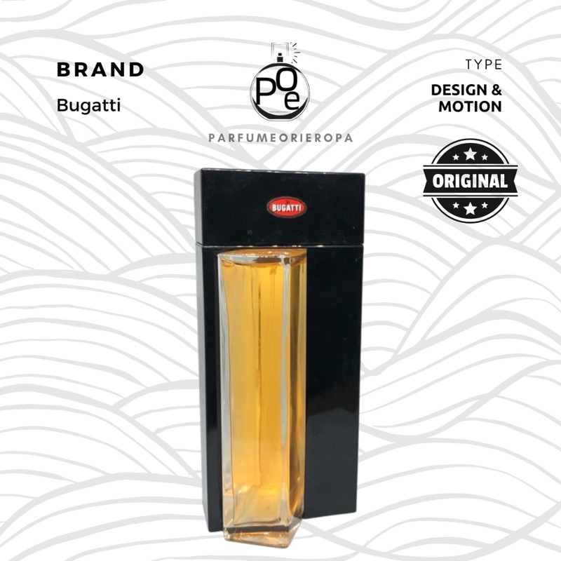 Jual Parfum Pria bugatti design & motion Original 125ml non box full ...