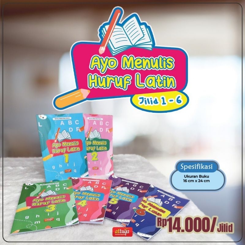 Jual Ayo Menulis Huruf Latin (1—6) | Shopee Indonesia