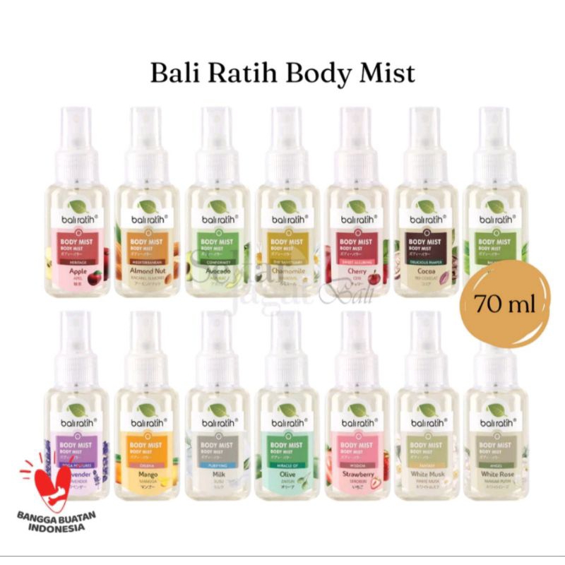 Jual BALI RATIH BODY MIST 70 ML | Shopee Indonesia