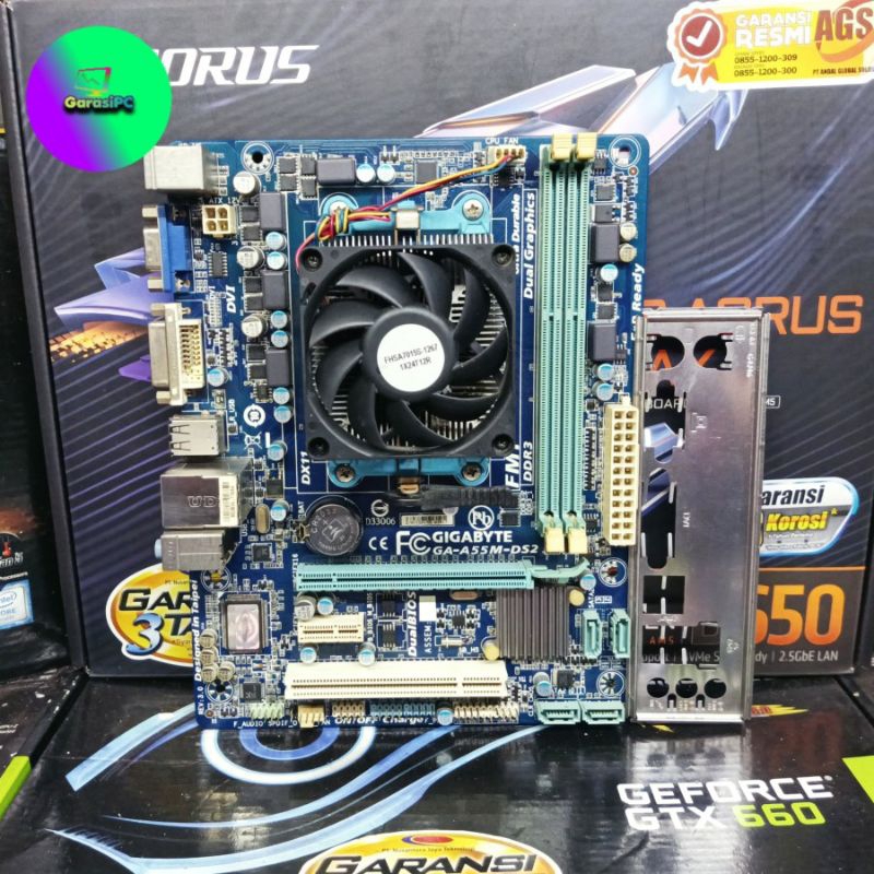 Jual PAKET Motherboard AMD Gigabyte FM1 Processor APU A6-3500 RAM 4Gb DDr3 | Shopee Indonesia