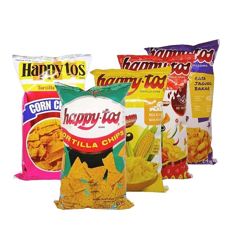 Jual Happy Tos all varian 140 gram Corn Chips | Shopee Indonesia