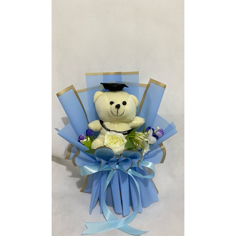 Jual buket boneka size kecil wisuda kado hadiah wisuda sepesial (harga ...