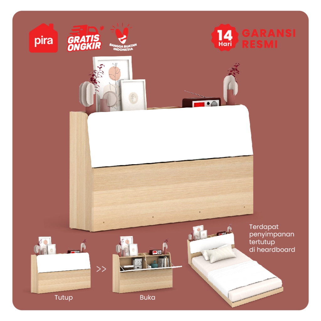 Jual PIRA - LEAN HB120 Sandaran Kasur / Bed Headboard | Shopee Indonesia
