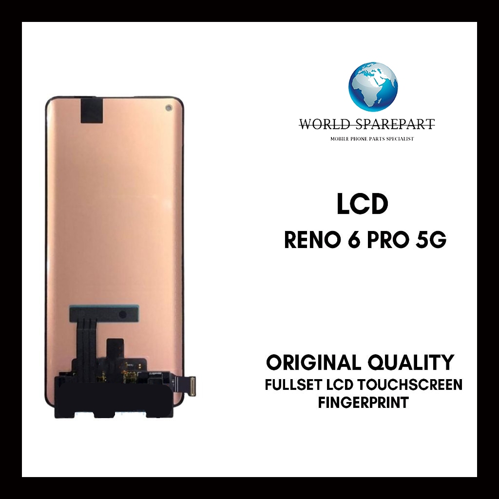 Jual LCD reno 6 pro 5G AMOLED finger print Fullset Touchscreen ORIGINAL ...