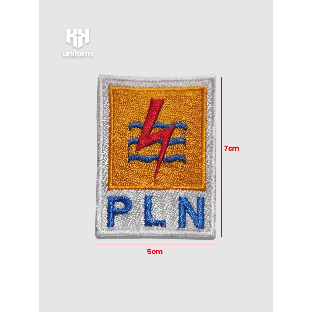 Jual LOGO PLN KOTAK, Emblem bordir/ patch - kk uniform | Shopee Indonesia