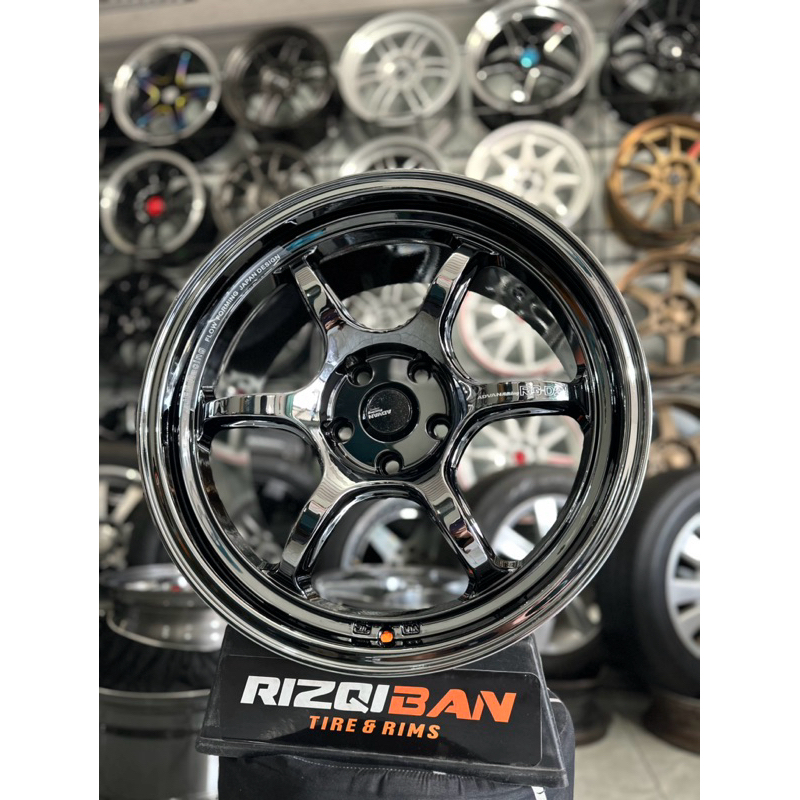 Jual velg advan rg d2 r18 black chrome pcd 5x114 lebar 8,5 et35 kondisi ...