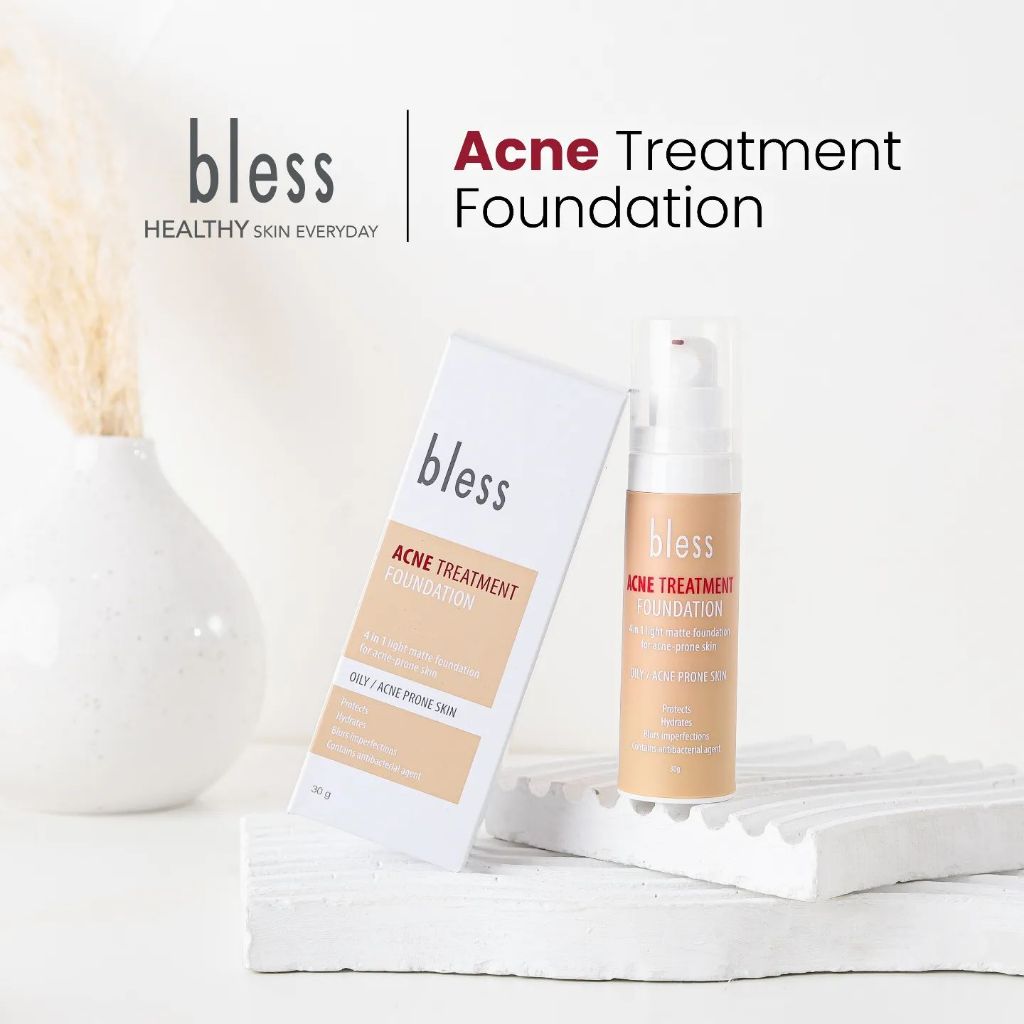 Jual Bless Acne Treatment Foundation 30g | Shopee Indonesia