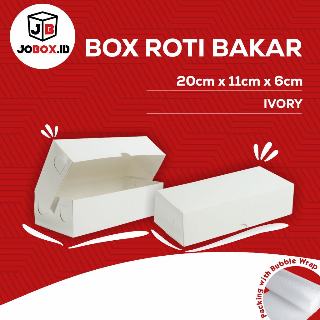 Jual Dus Roti Bakar Ivory Tebal Food Grade / Box Roti Bakar / Kemasan ...