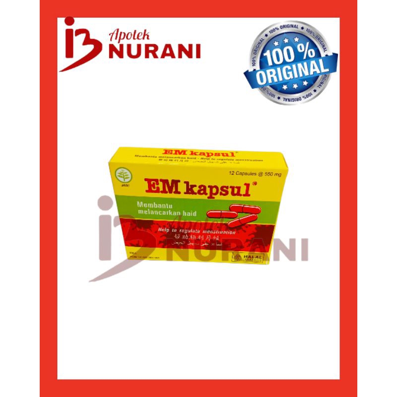 Jual EM KAPSUL isi 12 KAPSUL UNTUK PELANCAR DATANG BULAN | Shopee Indonesia
