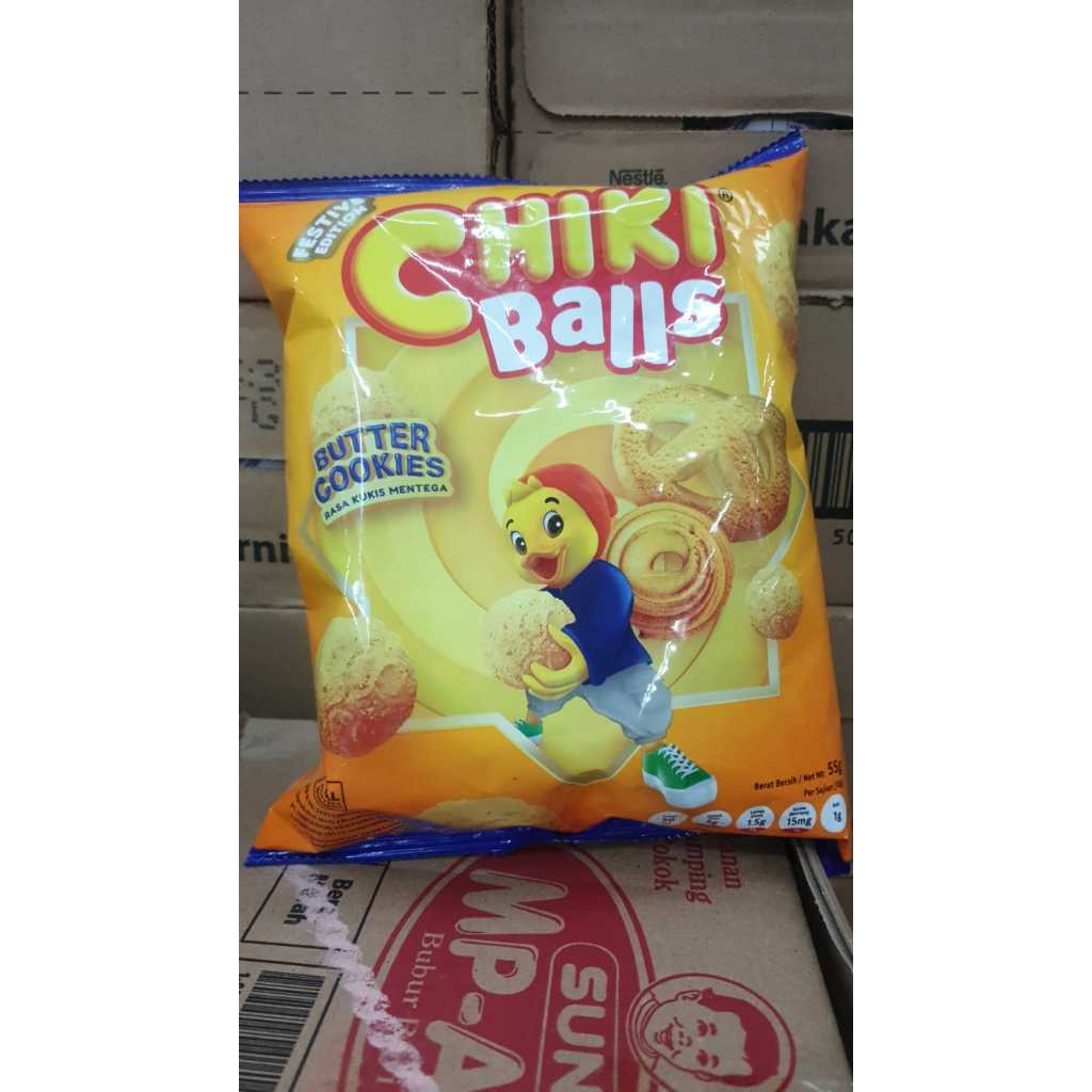 Jual Chiki Ball Butter Cookies 55 gram Barcode089686590210 | Shopee ...