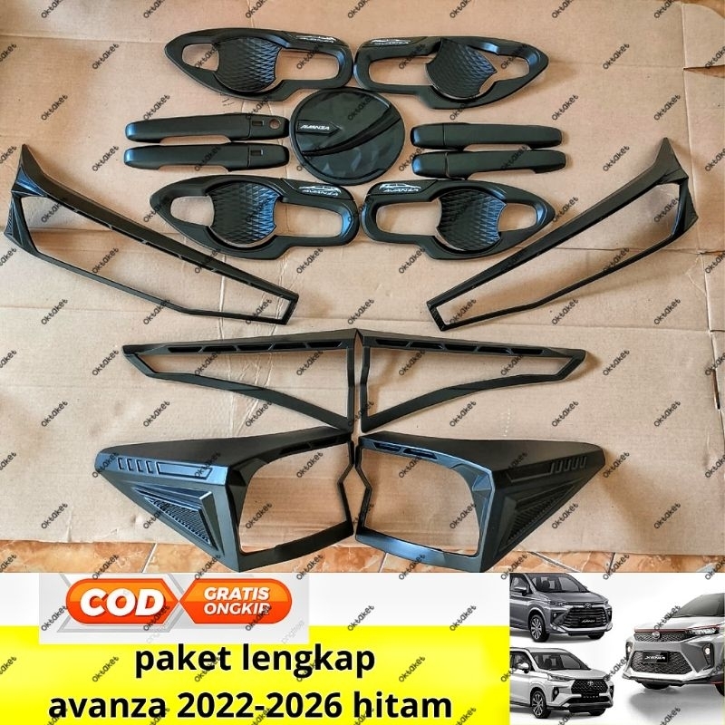 Jual paket lengkap Avanza Xenia 2022 2025 2026 Tipe G Garnish depan belakang outer handle tank ...