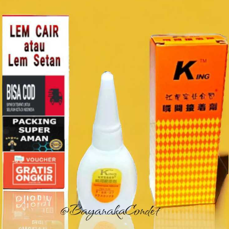 Jual LEM POWER GLUE KOREA King PEREKAT SUPER REKAT SERBAGUNA | Lem ...