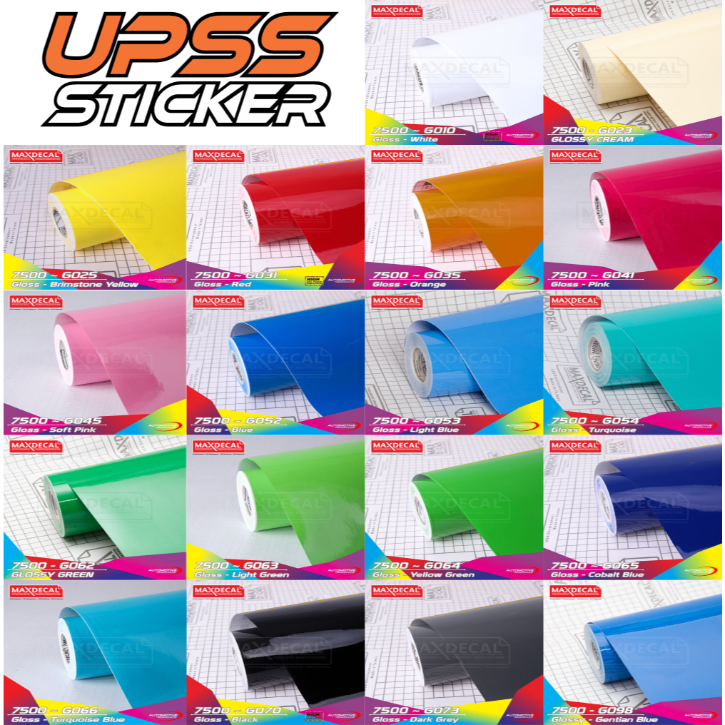 Jual Sticker stiker Skotlet Maxdecal Max Decal glossy/mengkilat dan ...