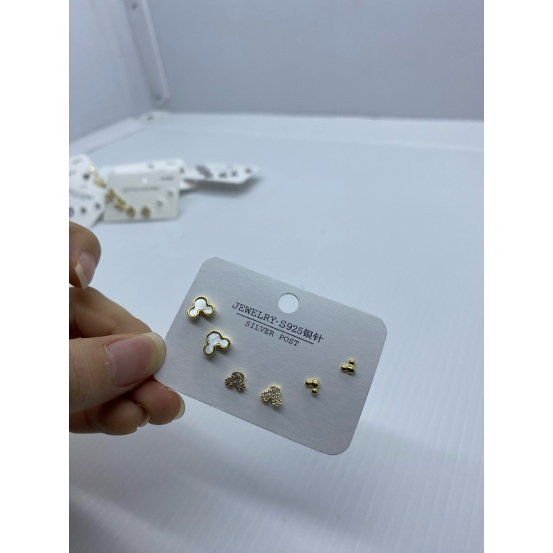 Jual 3set Anting Tusuk Cewek Korea Anting tusuk titanium anti karat ...