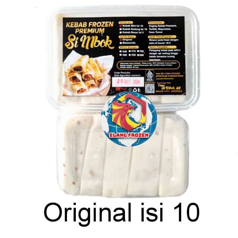Jual Kebab Frozen Premium Si Mbok isi 10 Original | Shopee Indonesia