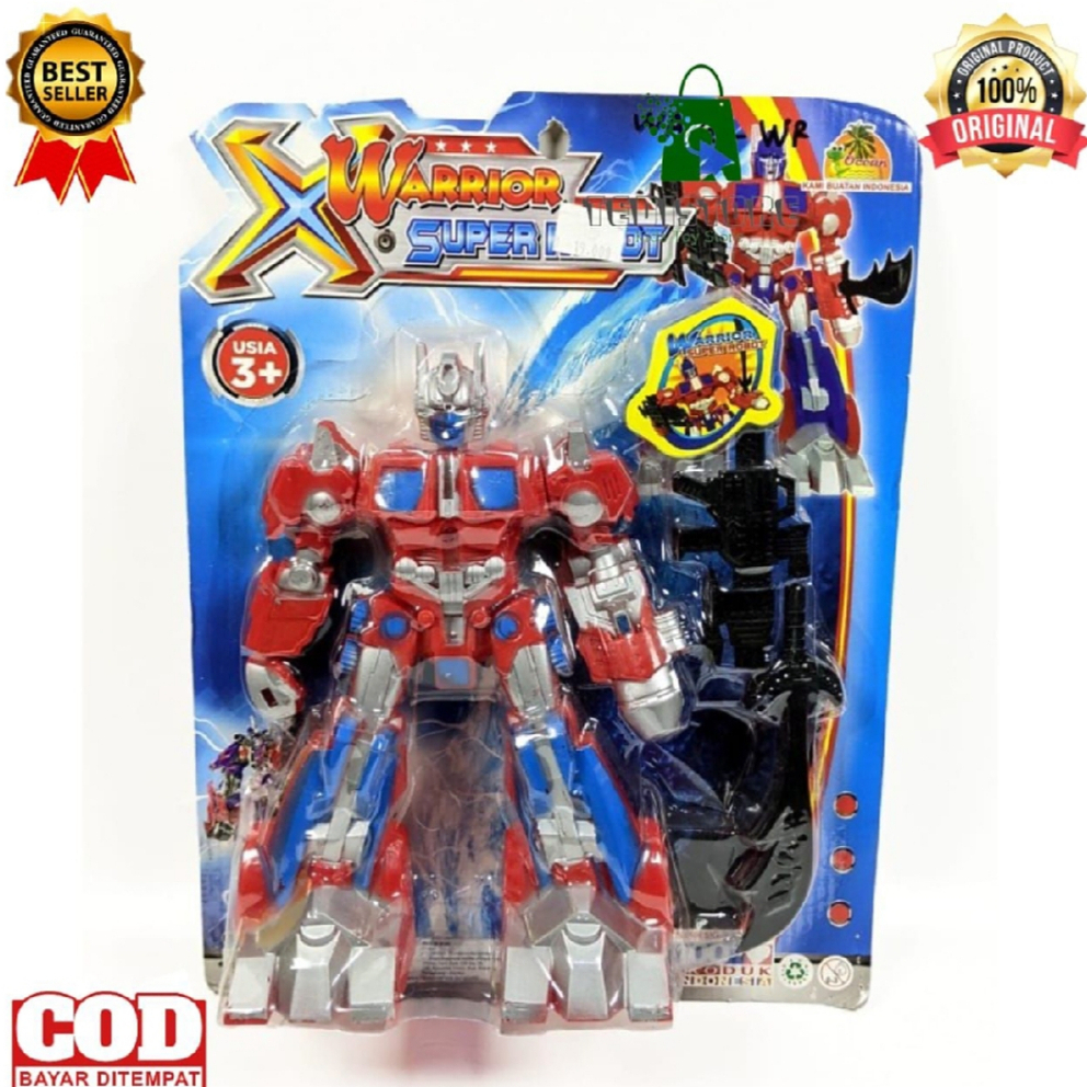 Jual ( BISA COD ) PROMO Mainan Anak Robot X Warior Super ROBOT Senjata ...