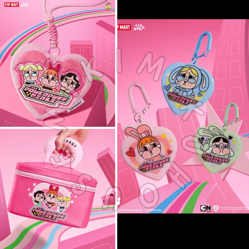 Jual POP MART CRYBABY POWERPUFF GIRLS CAR HOLDER BLIND popmart BOX ...