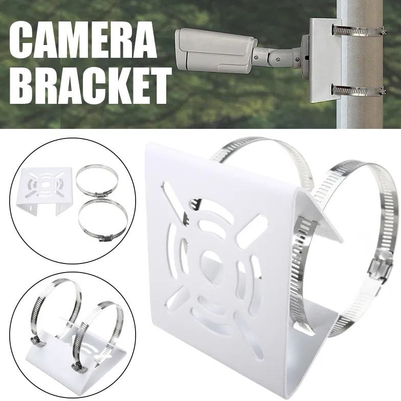 Jual KODE J4X Bracket cctv Tiang sudah include Hose Clamp diameter 2cm ...