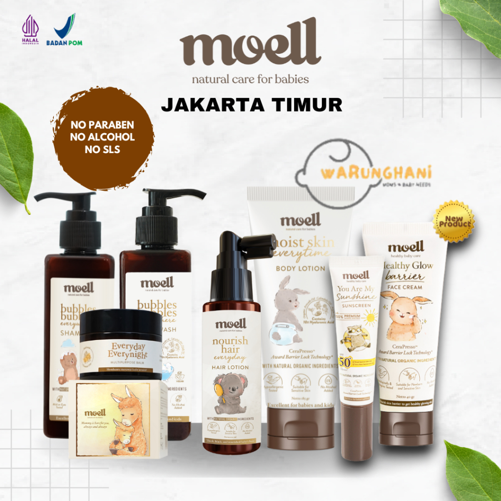 Jual MOELL Hair Lotion | Body Lotion | Face Cream | Sunscreen | Shampoo ...