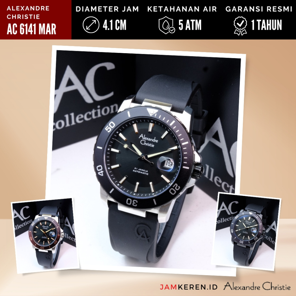 Jual JAMKEREN Alexandre Christie Jam Tangan Automatic Pria Alexander ...