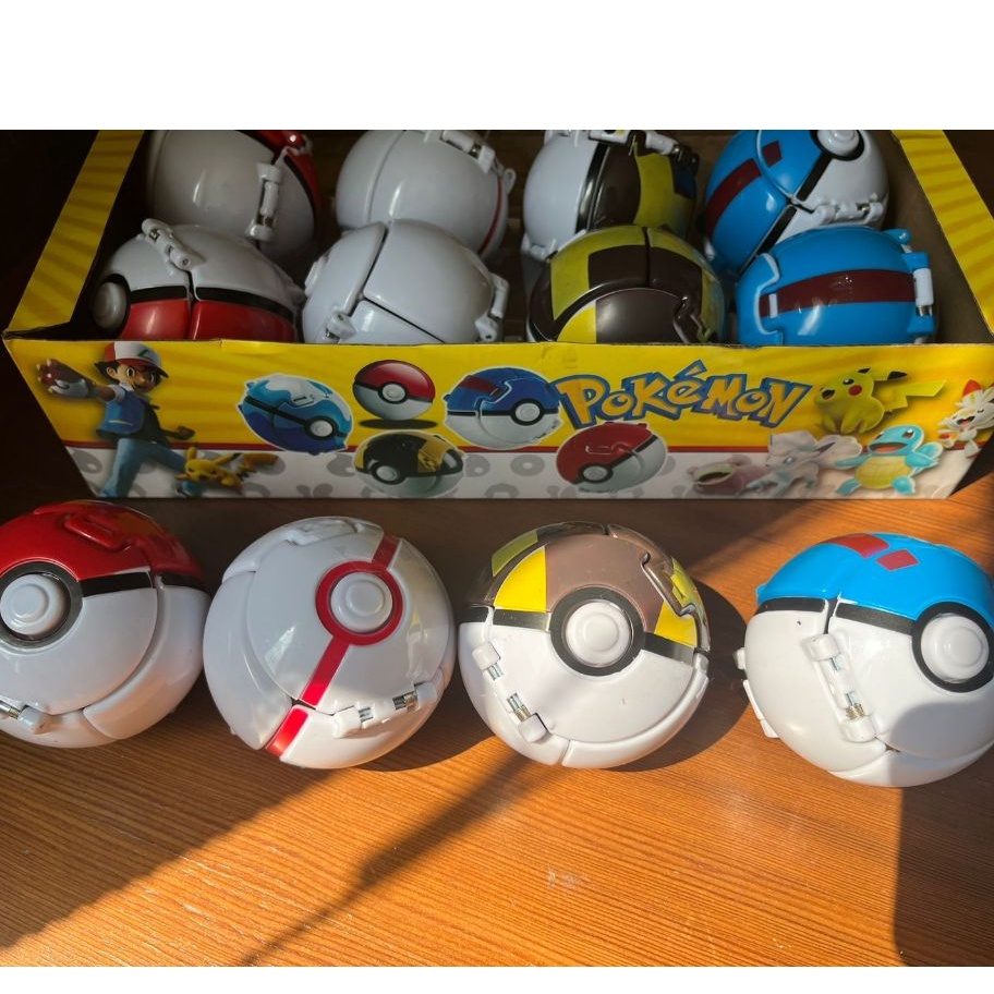 Jual Pokeball Lempar isi Figurin Pikachu Pokemon Bola Pokemon KODE K8E2 ...