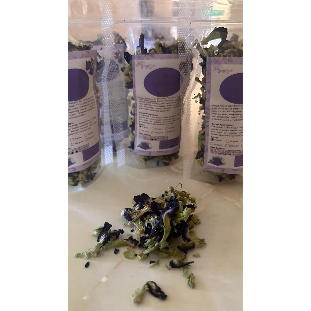 Jual Bunga Telang Teh Kesehatan Manusia Segar dan Bungar 10 gram ...