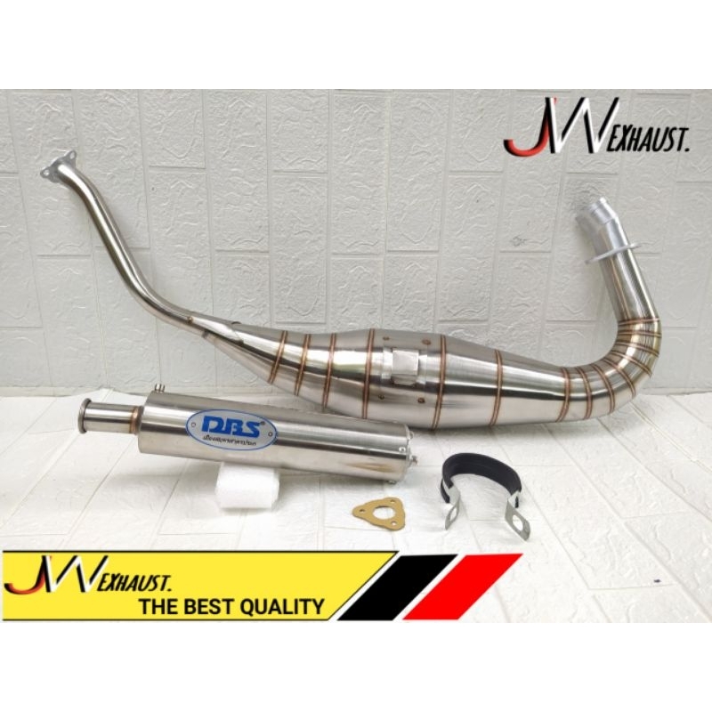 Jual Knalpot Ninja DBS cobra dua tak 150 R RR SS DBS superpro stenlis | Shopee Indonesia