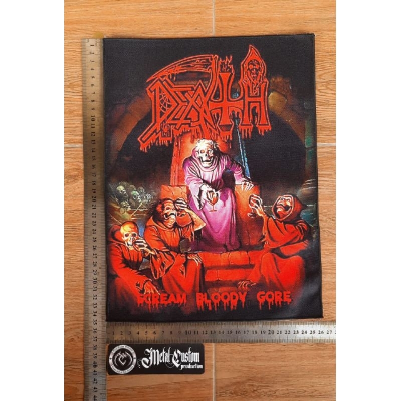 Jual Backpatch Print Death Scream Bloody Gore / Band Metal / Emblem besar / Emblem Band Metal ...