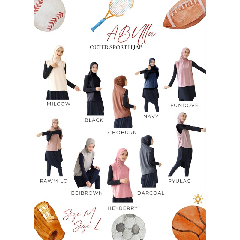 Jual ABILLA OUTER HIJAB SPORT | Shopee Indonesia