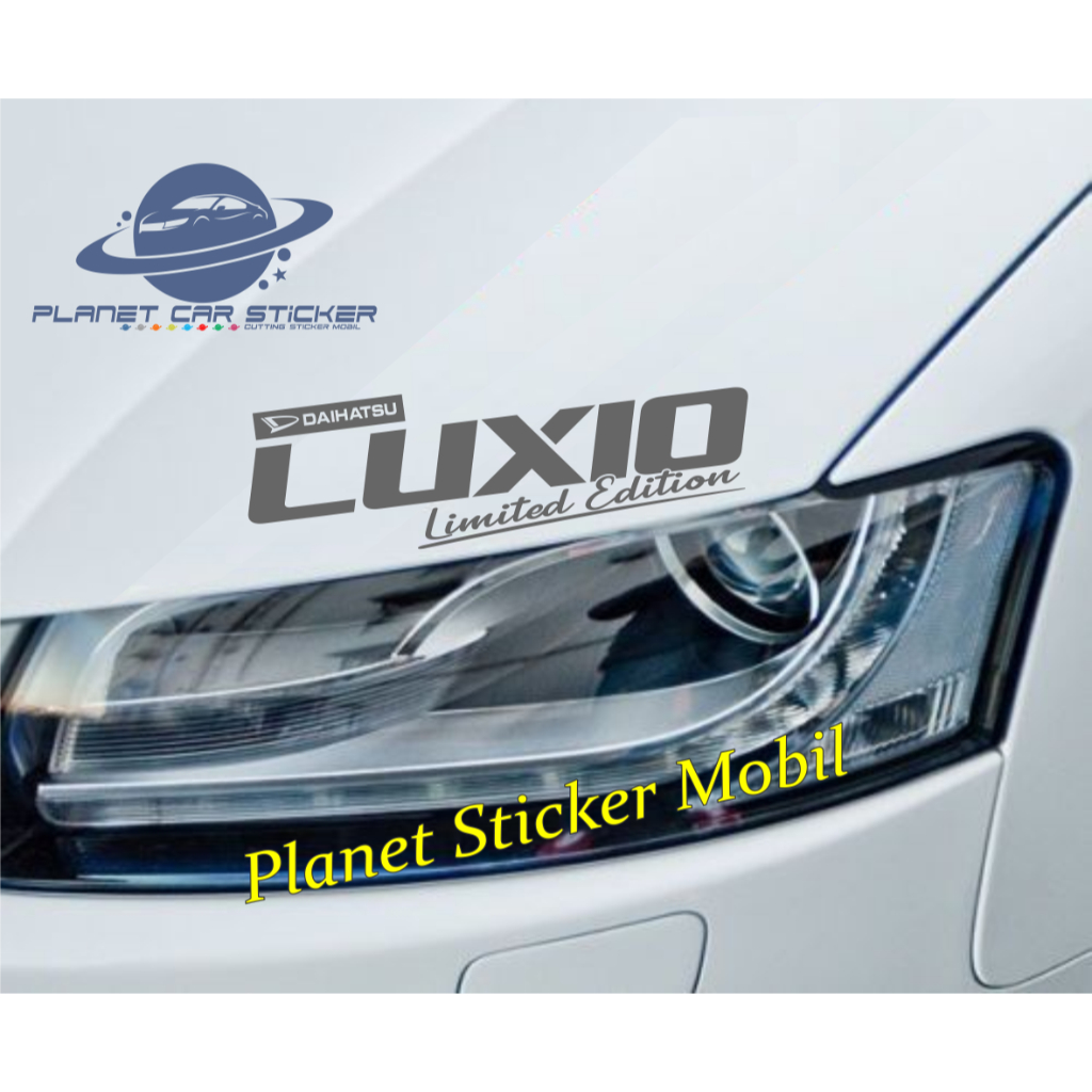Jual sticker luxio stiker kap mobil daihatsu luxio limited edition kap ...