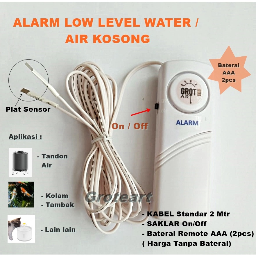 Jual Alarm Air Sensor Low Level Water Tandon Kosong j Q3F5 | Shopee ...